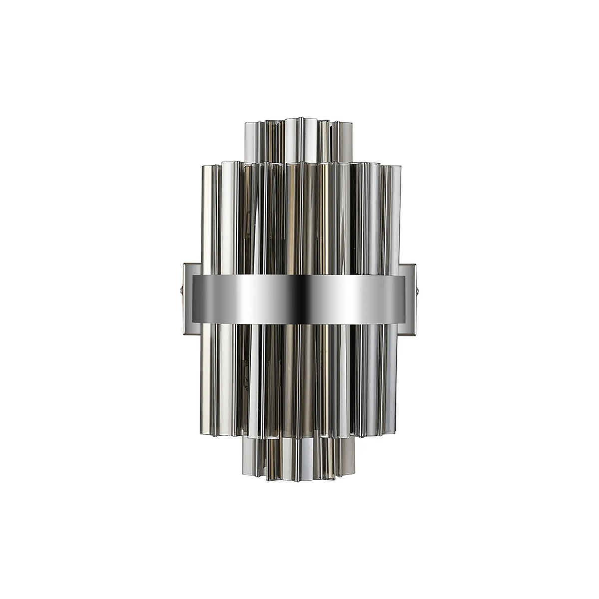 Kade Wall Light Nickel - Smoked Glass – My Home Rocks