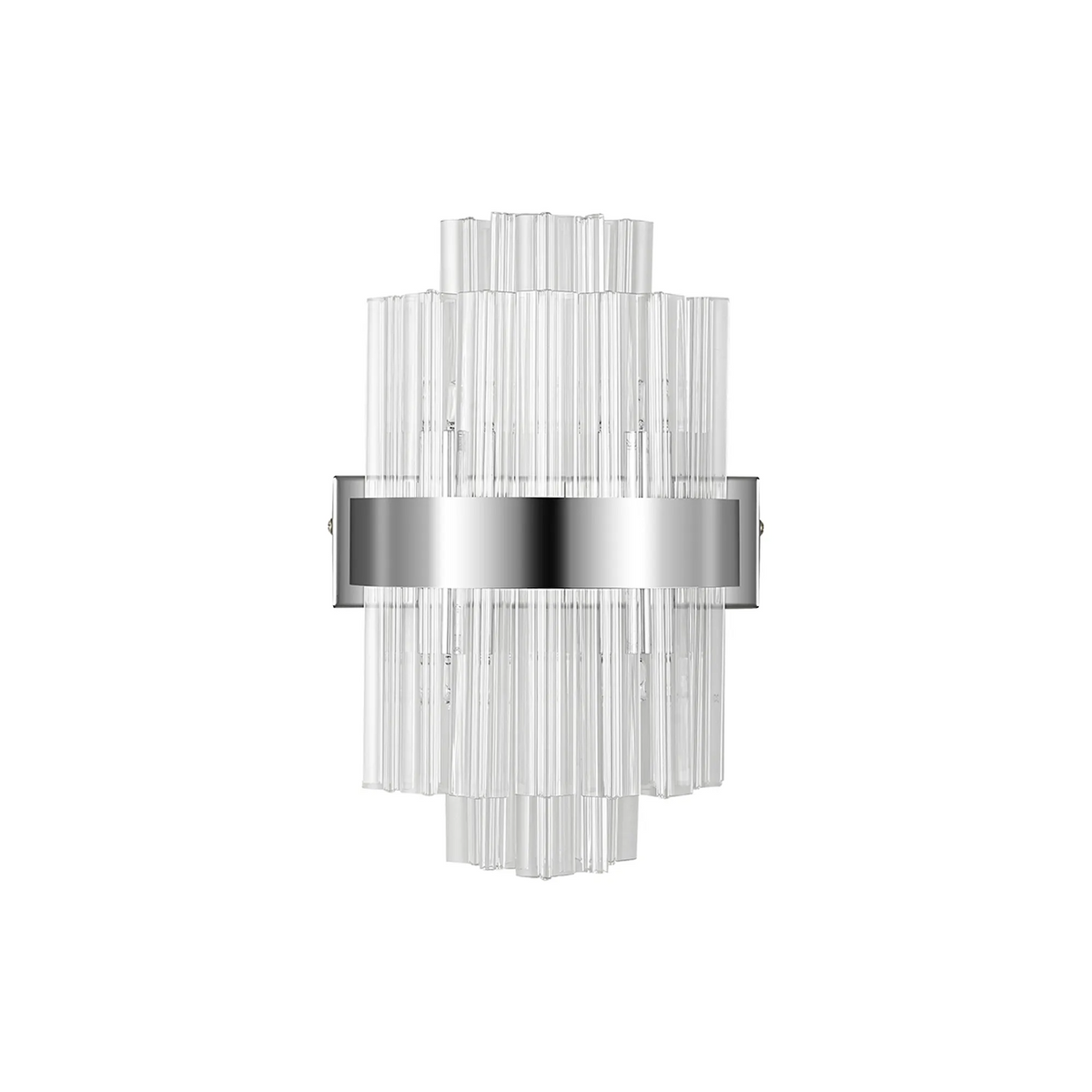 Kade Wall Light Nickel - Clear Glass – My Home Rocks