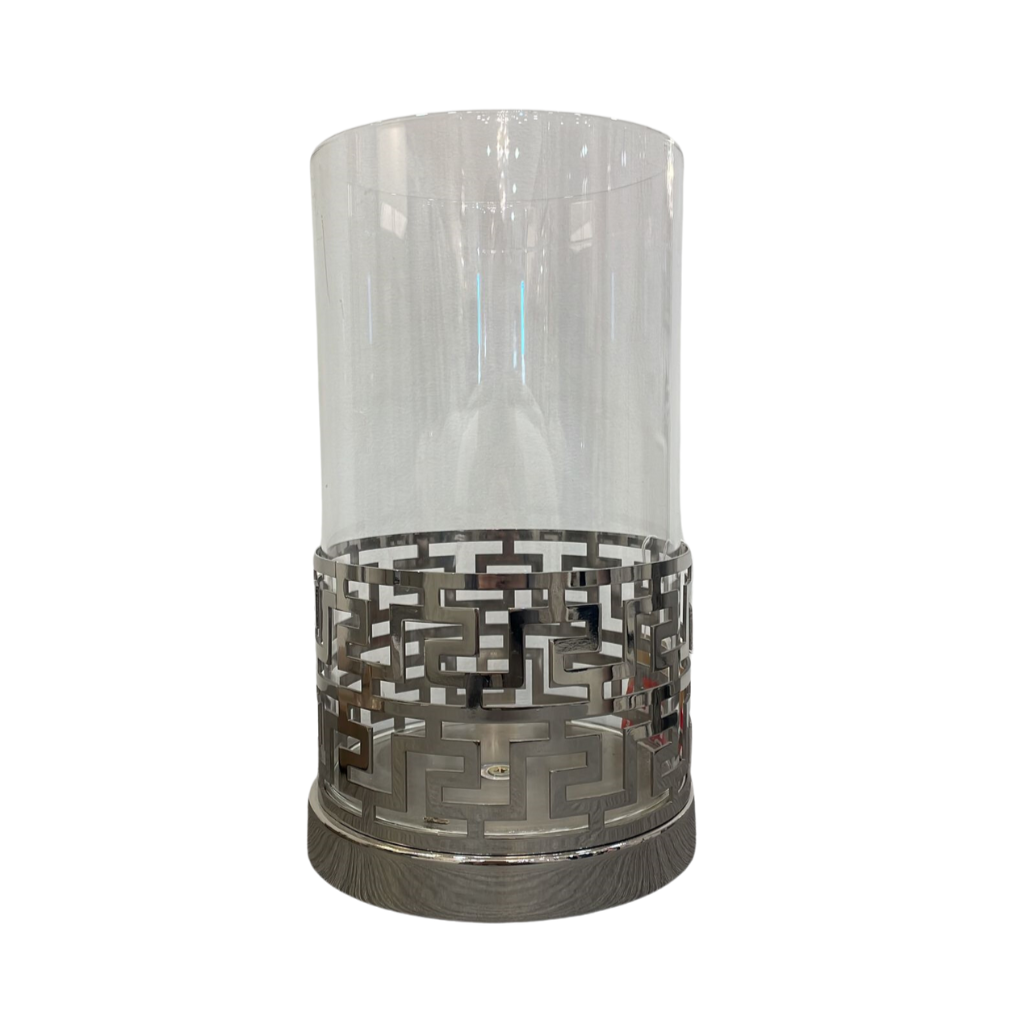 Greek Candle Holder - Silver – My Home Rocks