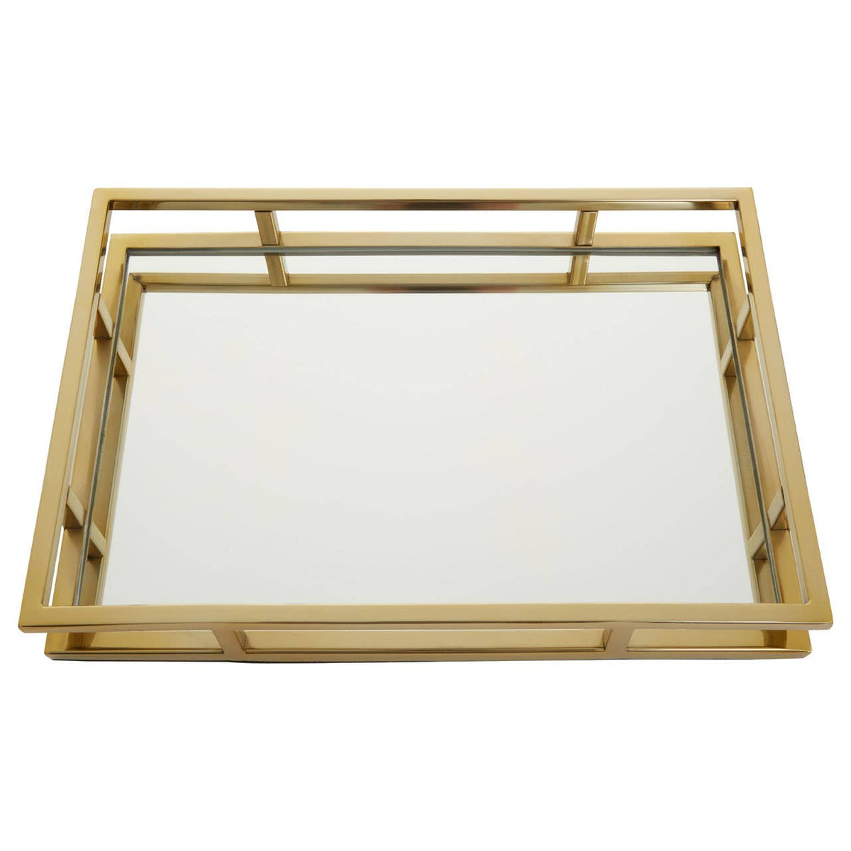Crizar Rectangular Gold Tray – My Home Rocks