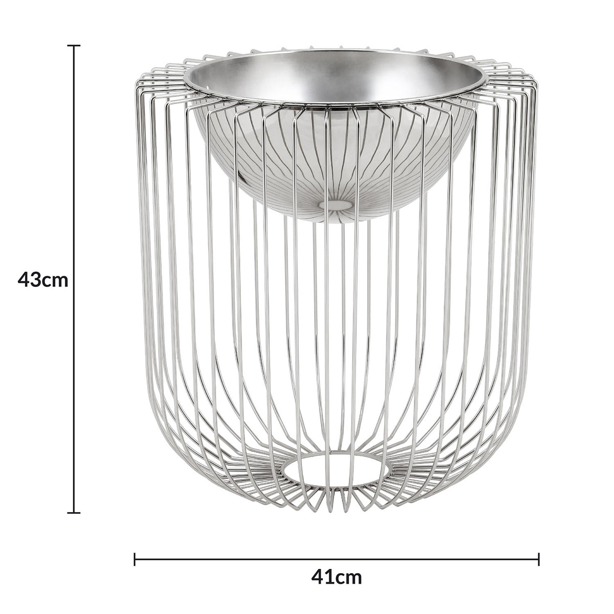 Round Silver Caged Vase – My Home Rocks
