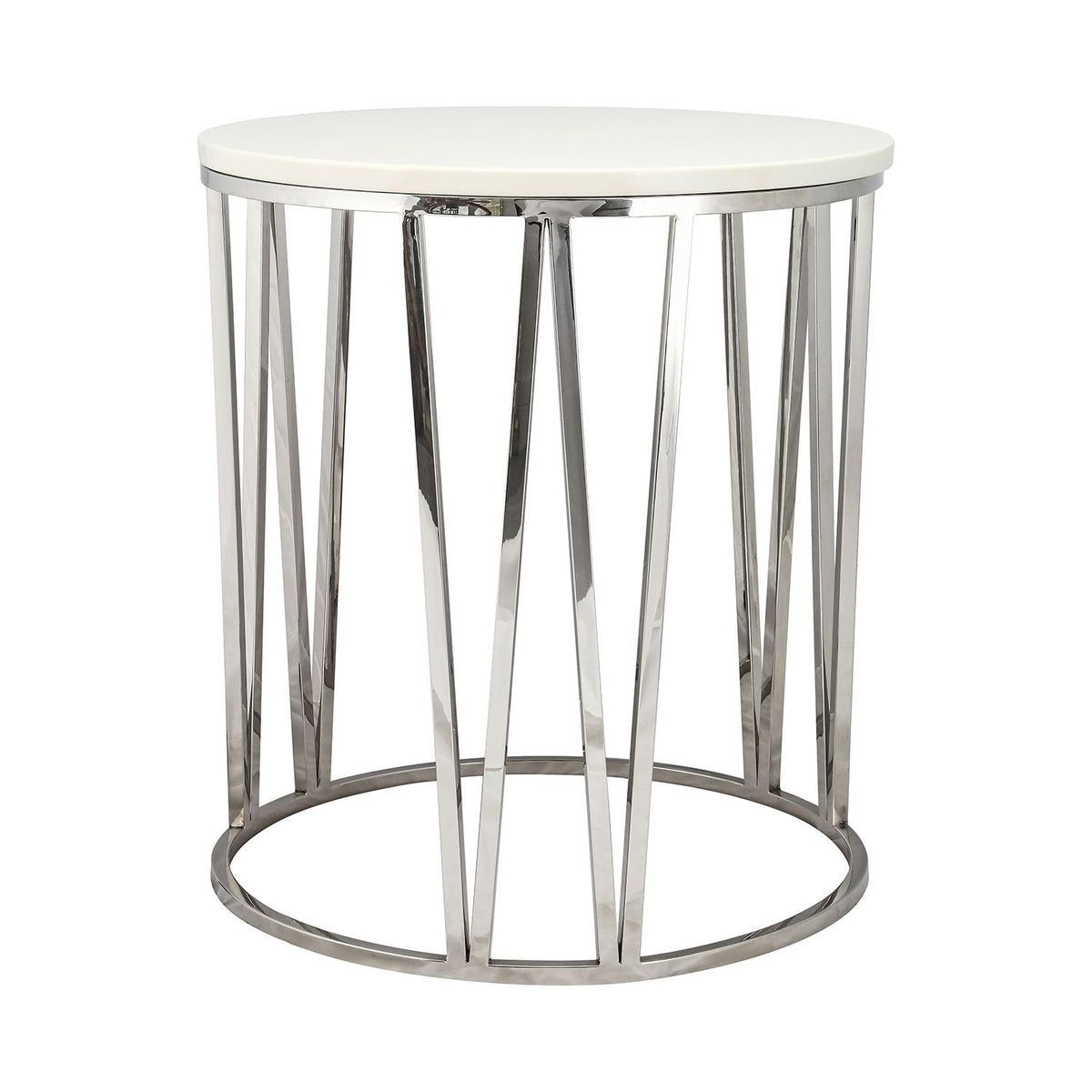 Mila Side Table - White Marble – My Home Rocks