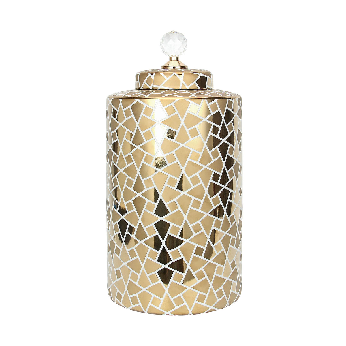 Triangle Crystal Lid Jar – My Home Rocks