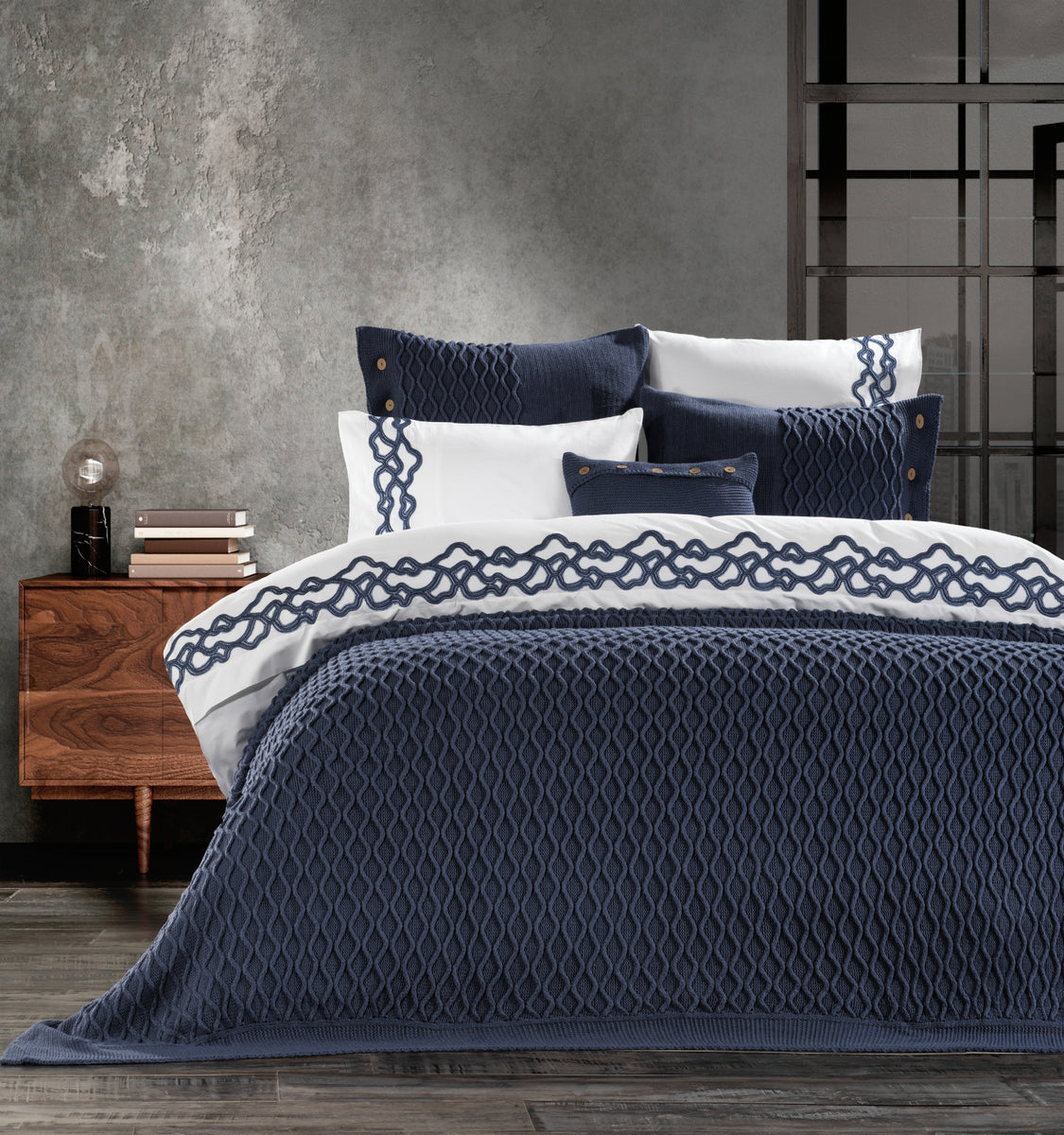 Ariah Navy Bedspread Set – My Home Rocks