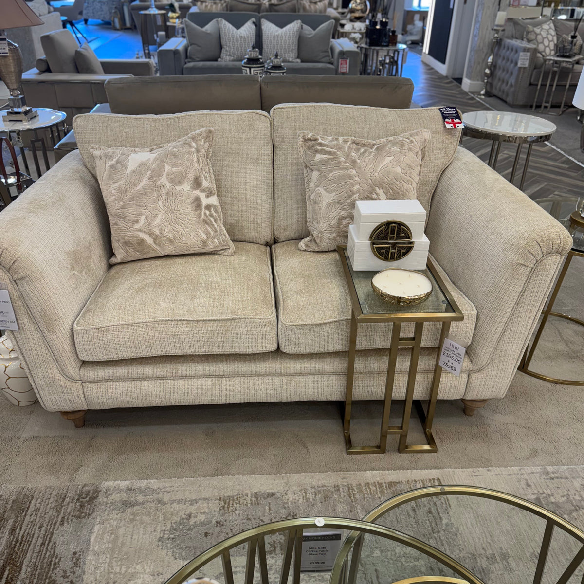 Darwin 2 Seater Pearl Sofa – My Home Rocks