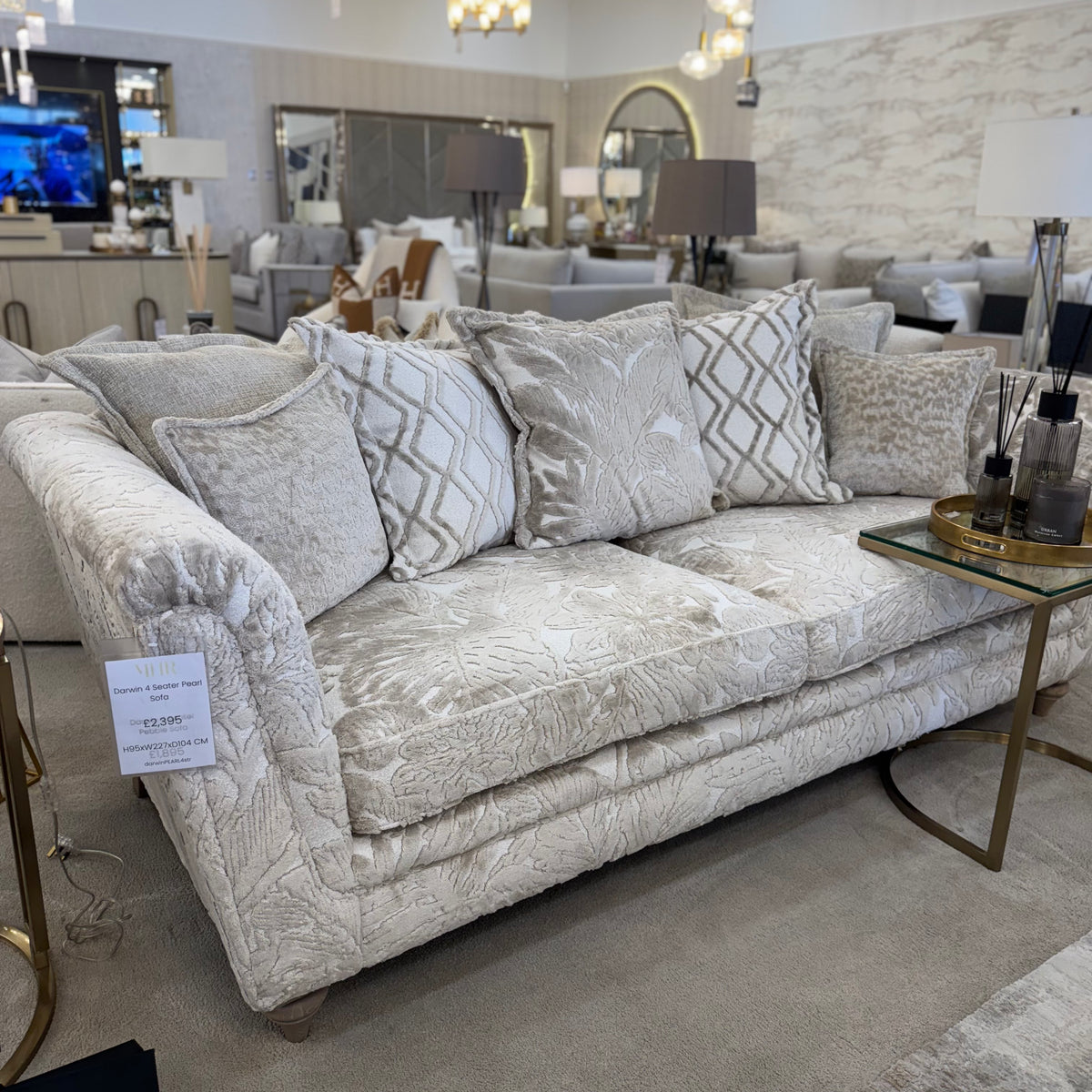 Darwin 4 Seater Pearl Sofa – My Home Rocks