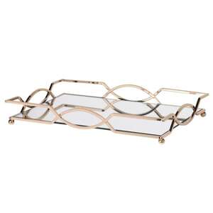 Golden Rectangular Glass Tray – My Home Rocks