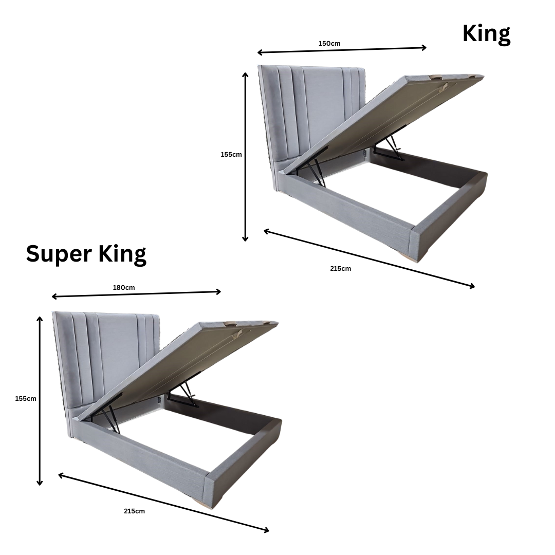 Rhythm Plush Panel Grey Bed – My Home Rocks